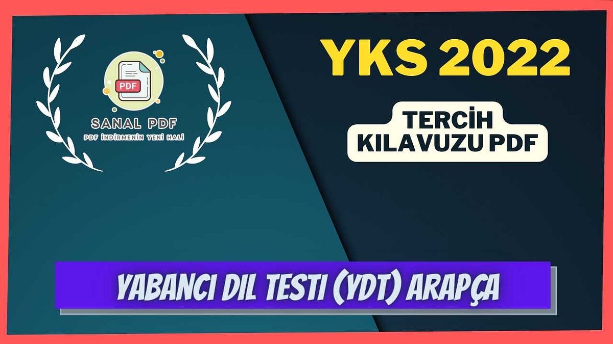 2021 YKS Tercih Kılavuzu PDF - Sanal PDF - Medium