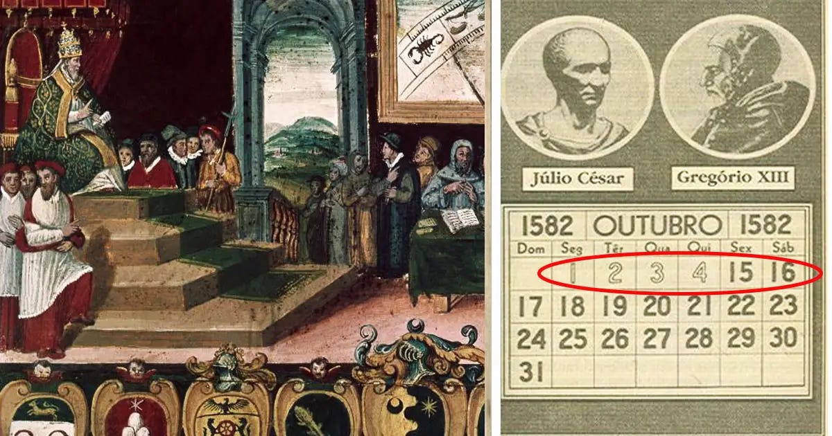 Adopción del Calendario Gregoriano: 1582, el año en que diez días ...