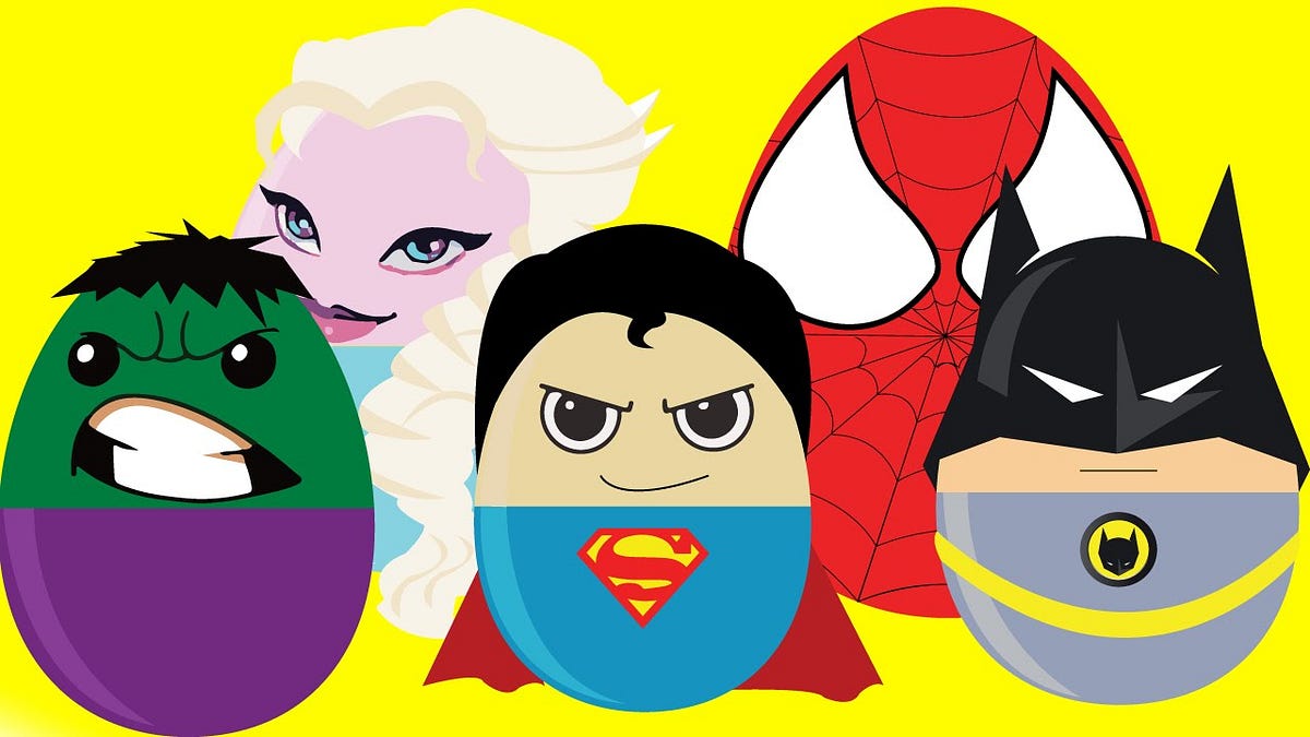 NEW Surprise Egg For Kids 2016 — Spiderman Hulk Elsa Batman Superman ...