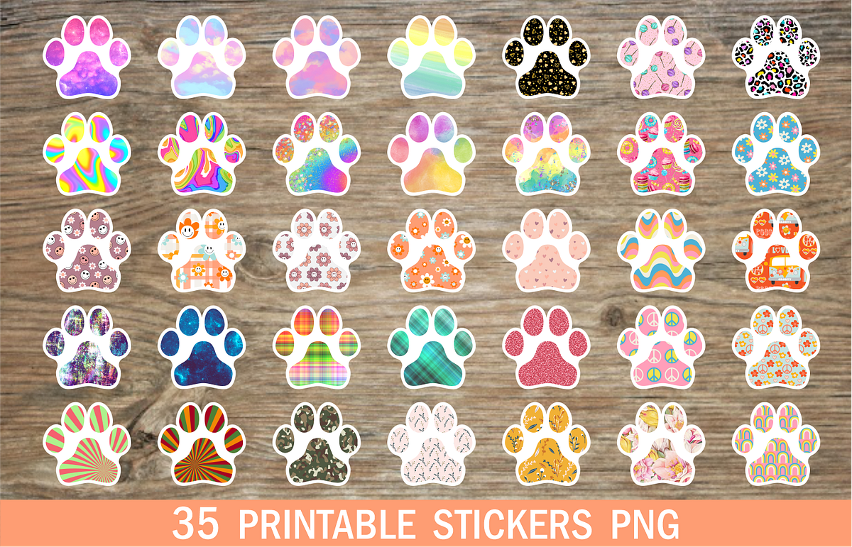 Paw Stickers Png Dog Stickers Printable Free | by Novahawthorne | Aug ...