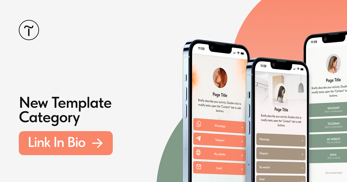 🔗 New Template Category: Link In Bio | by Tilda Publishing | Medium