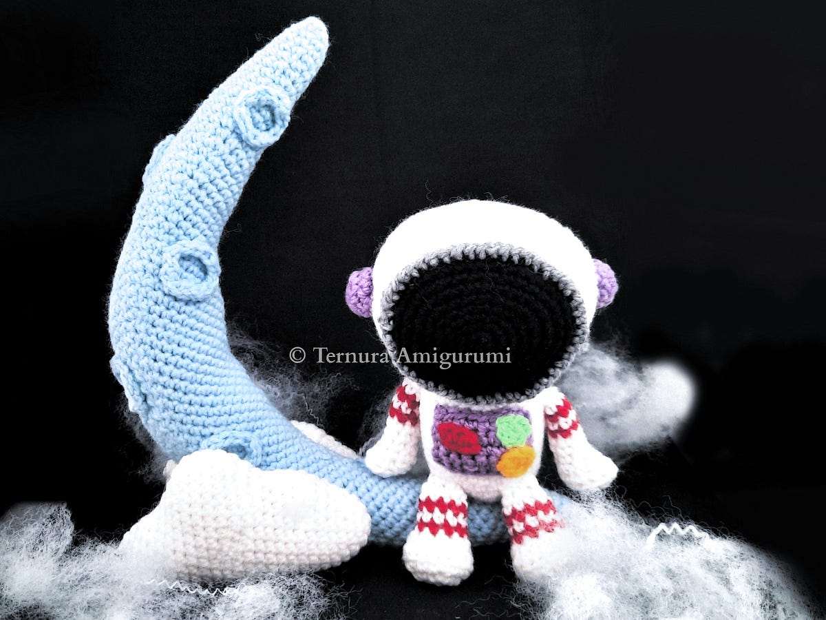 Astronaut on the Moon Crochet Pattern | by Craftycarla | Medium