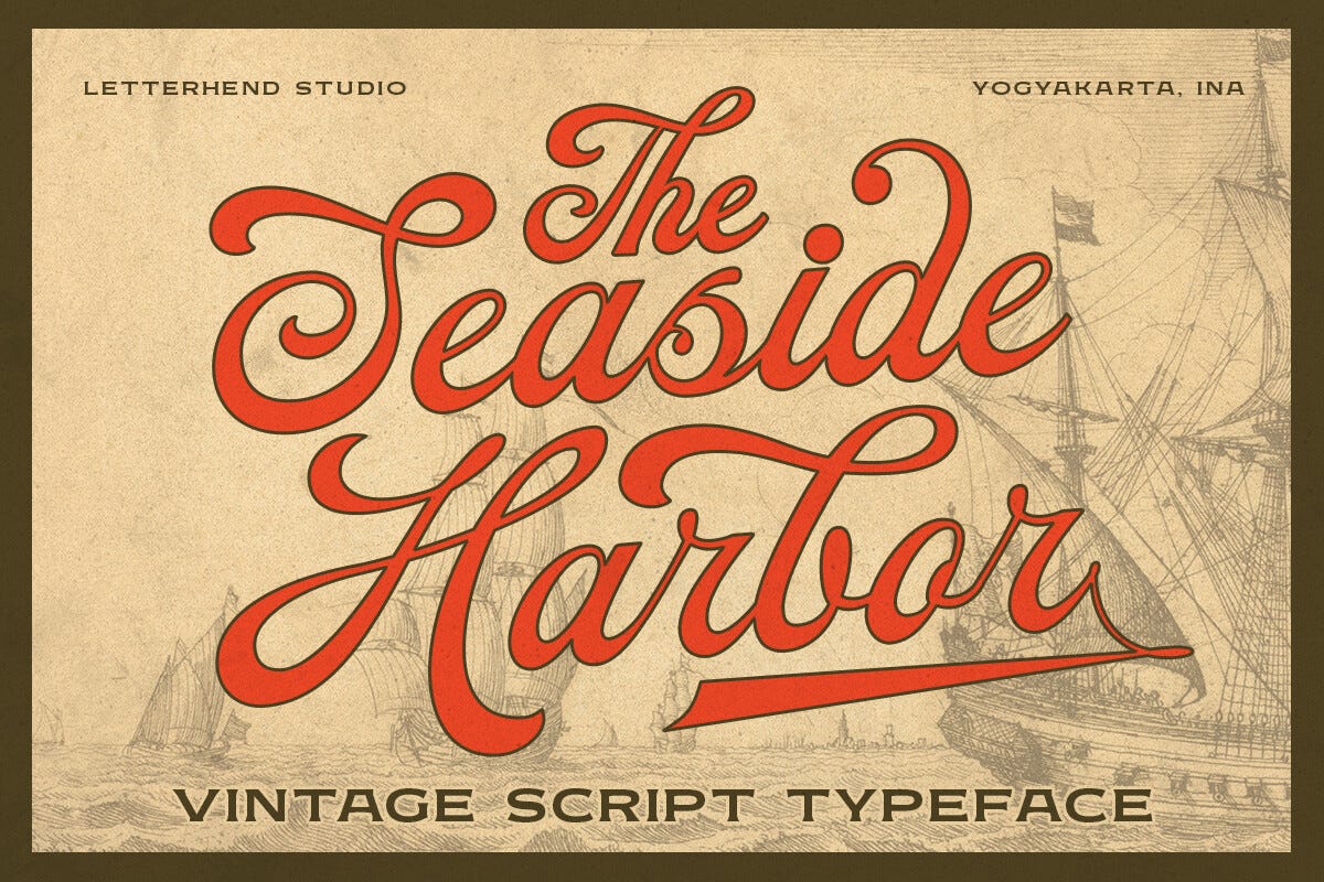 Seaside Harbor Font - Mindmason - Medium