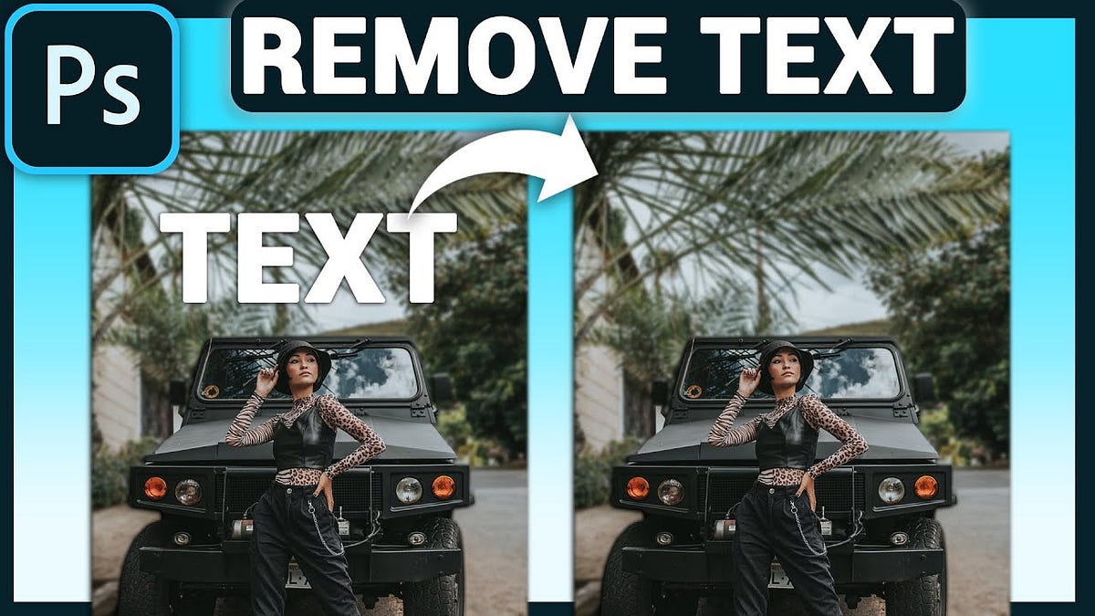 How To Remove Text From Images In Adobe Photoshop - Tech Smasher - Medium