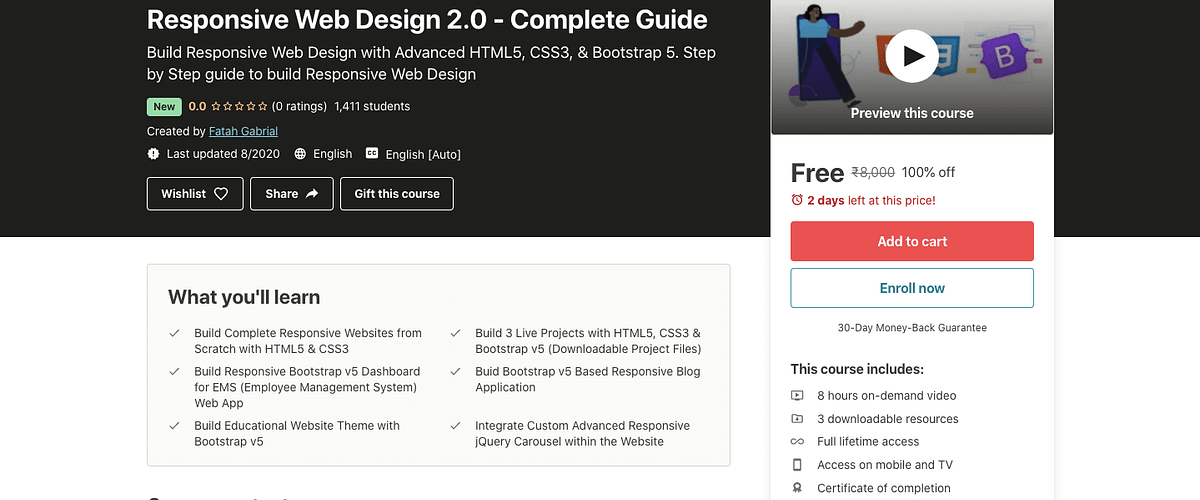 Free Responsive Web Design 2.0 — Complete Guide Certification Course ...