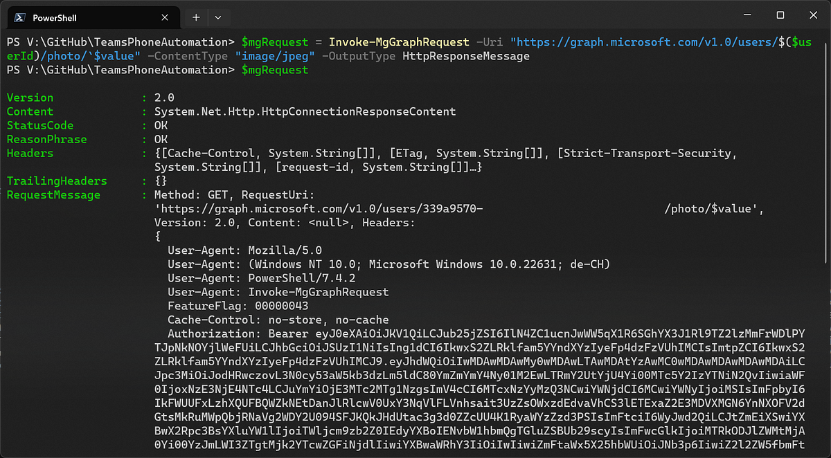 Microsoft Graph: Get an Access Token from a PowerShell Session | by Martin Heusser | M365 Apps ...