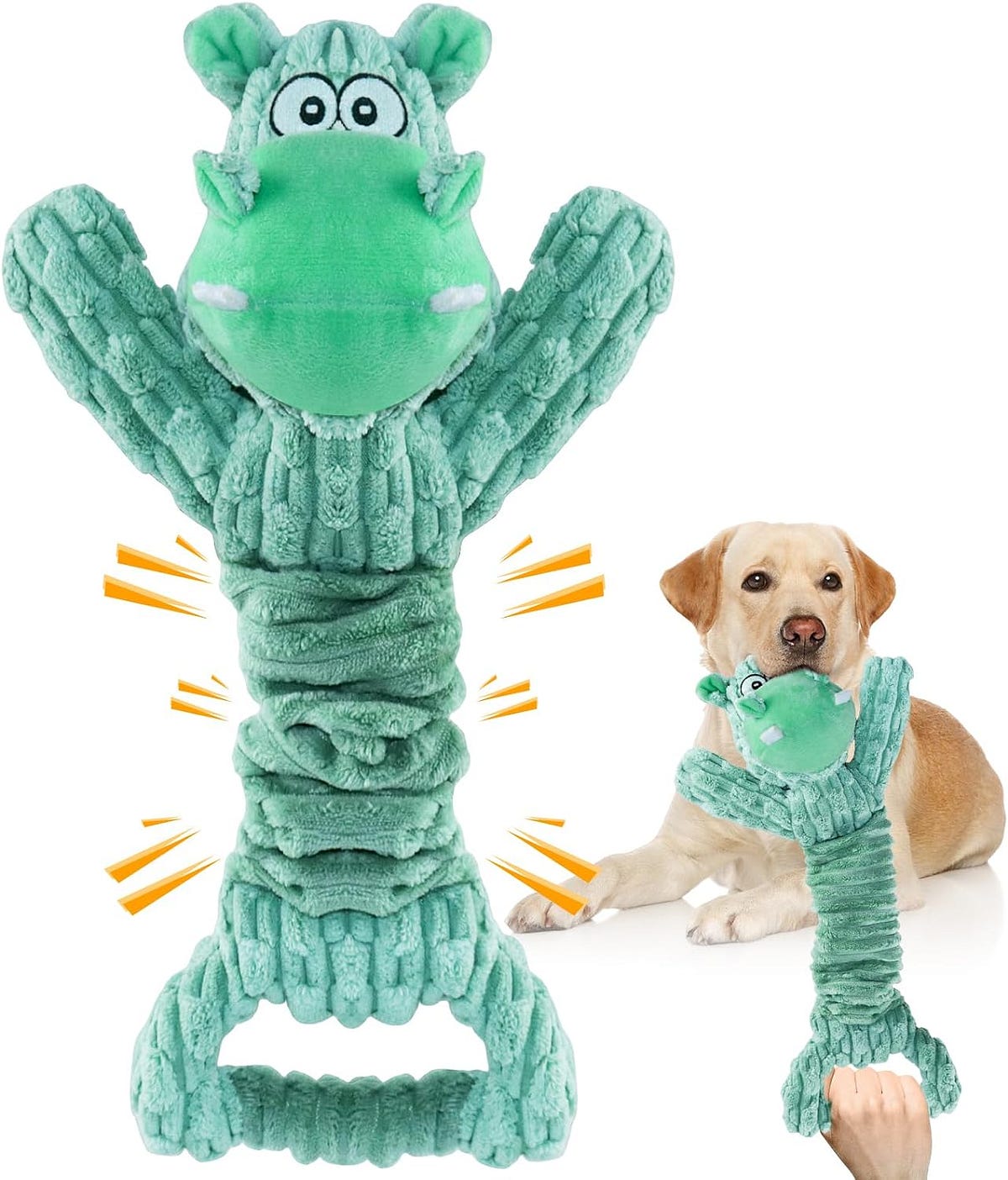 Large Squeaky Dog Toys: Plush Dog Toys with Soft Fabric for Small ...