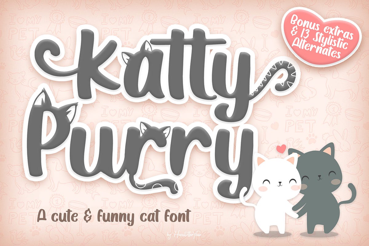 Katty Purry Font | by Miamosaic | Jun, 2024 | Medium