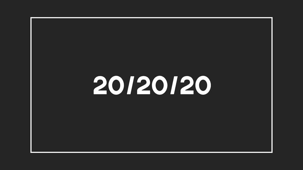 Applying the 20/20/20 formula | by David Viñuales | Medium