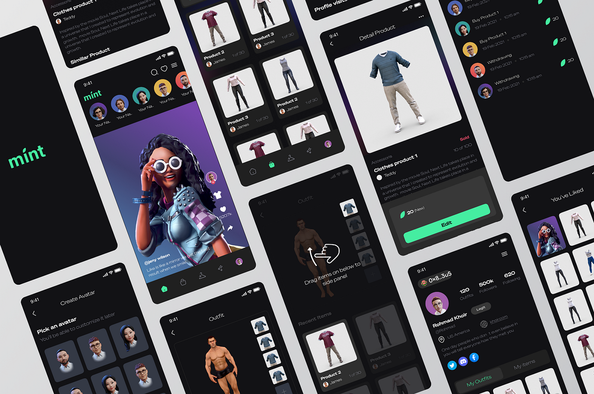 Case Study: Mint.co — The Wardrobe of the Metaverse | by Odama Studio ...