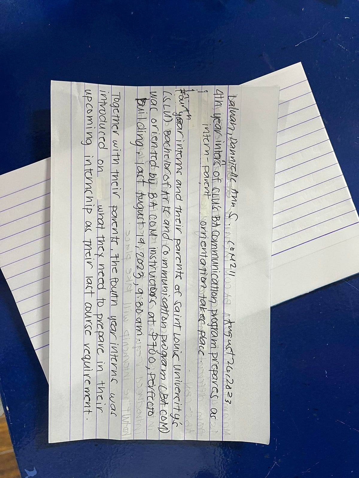 4th year interns of SLU’s BA communication program prepare as intern ...