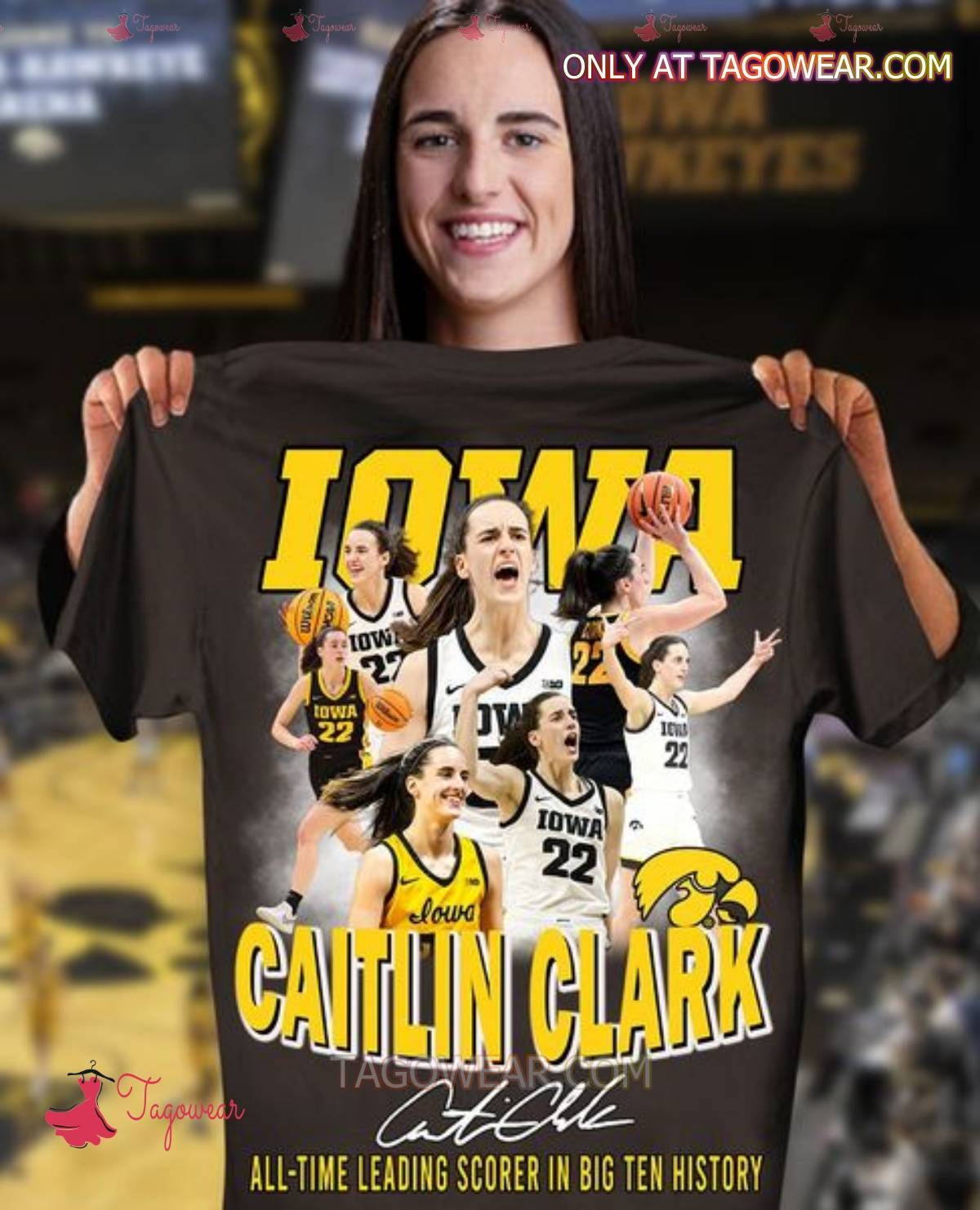 Iowa Caitlin Clark All-time Leading Scorer In Big Ten History T-Shirt ...