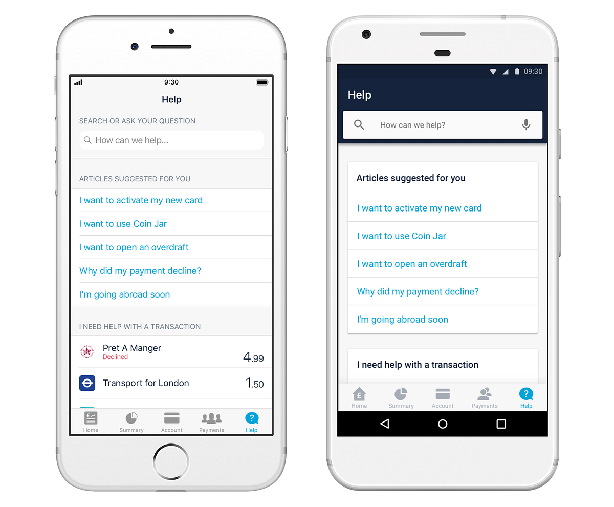 Redesigning the help screen in the Monzo app | by Monzo | Monzo Bank ...