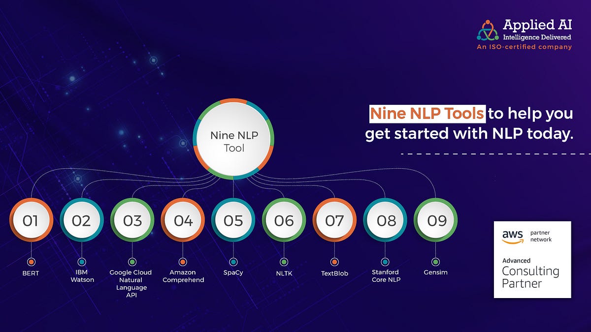 Nine NLP Tools to help you get started with NLP today | by Applied AI Consulting | Medium