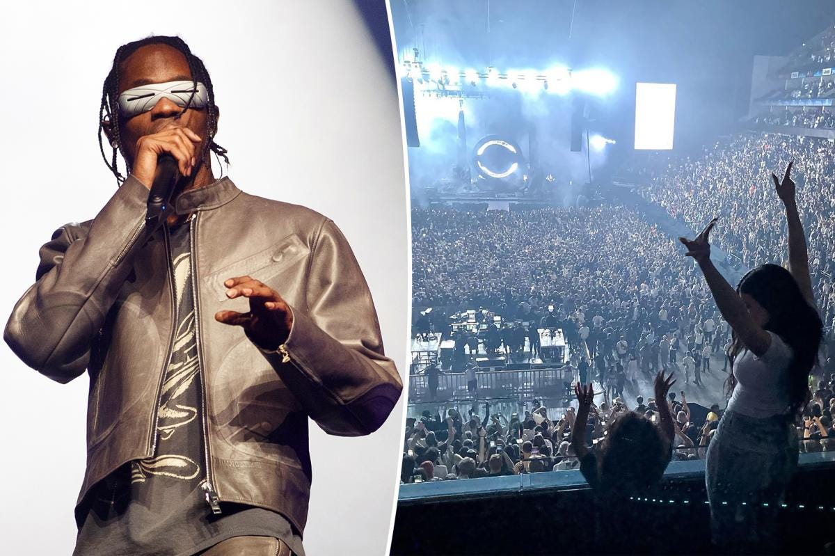 Kylie Jenner, Stormi cheer on Travis Scott at first big concert since ...