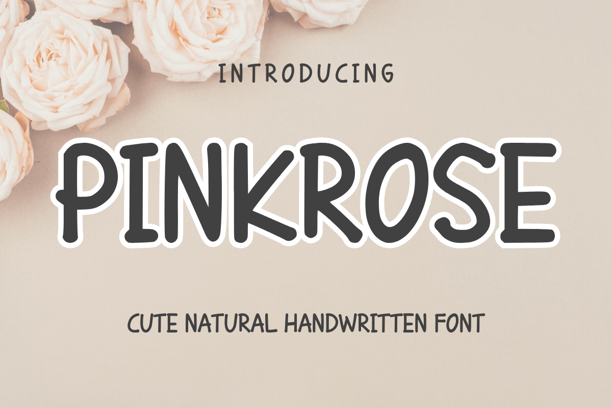 Pinkrose Font - Lilylumos - Medium