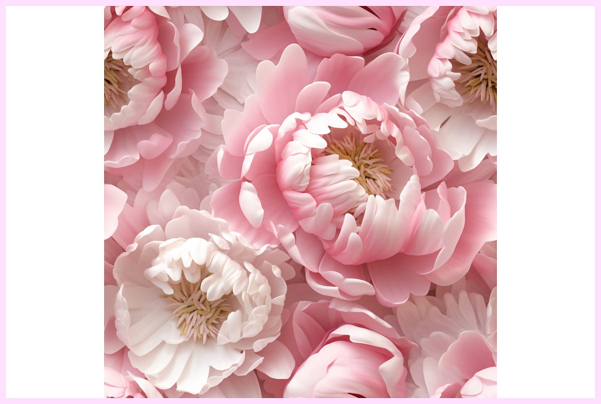 Peony Flowers Seamless Pattern Free Download | by Vectorverve | May ...