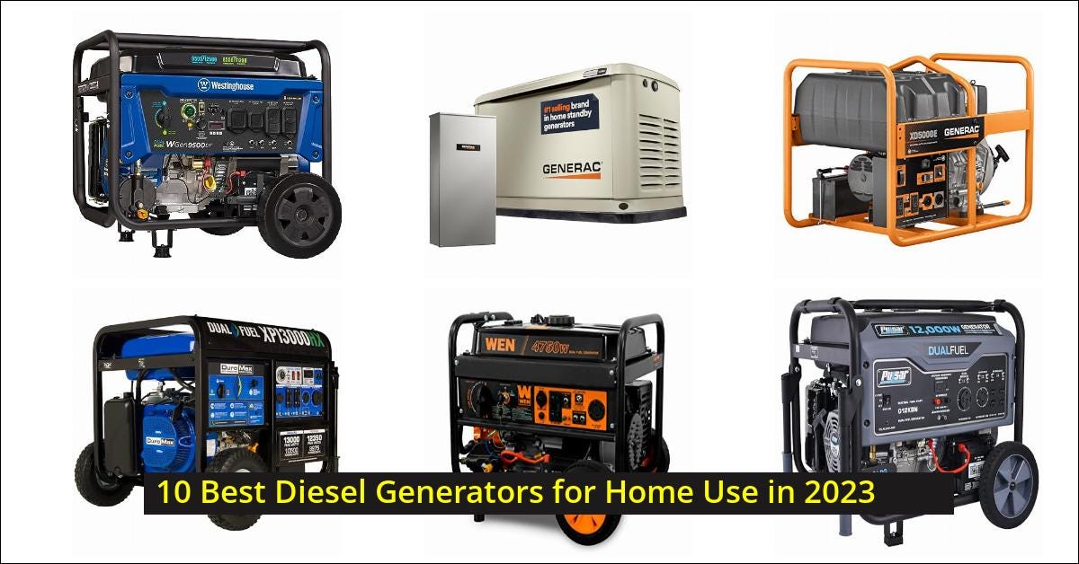 10 Best Diesel Generators for Home Use in 2023 | by Smart Home | Sep ...