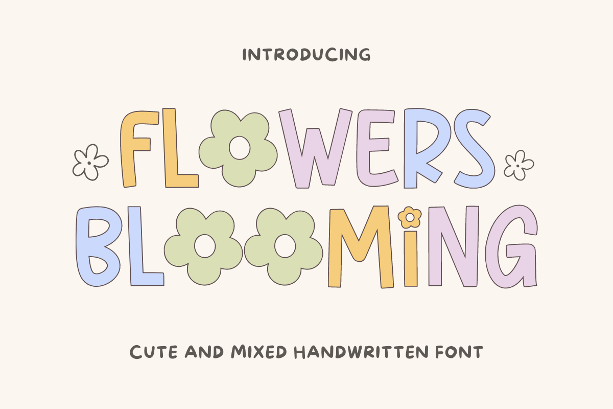 Flowers Bloooming Font | by Isabellaillumina | Apr, 2024 | Medium