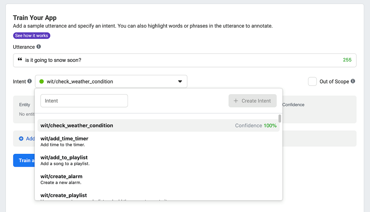 Save Time Building With Wit.ai Built-in Intents | by Jason Liao | Wit.ai | Medium