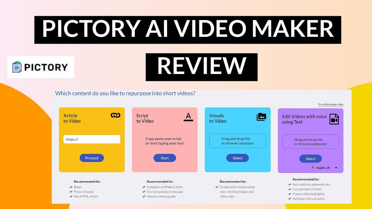 Pictory.Ai Review. By demistifai-com 21 September 2023 | by DemistifAI ...