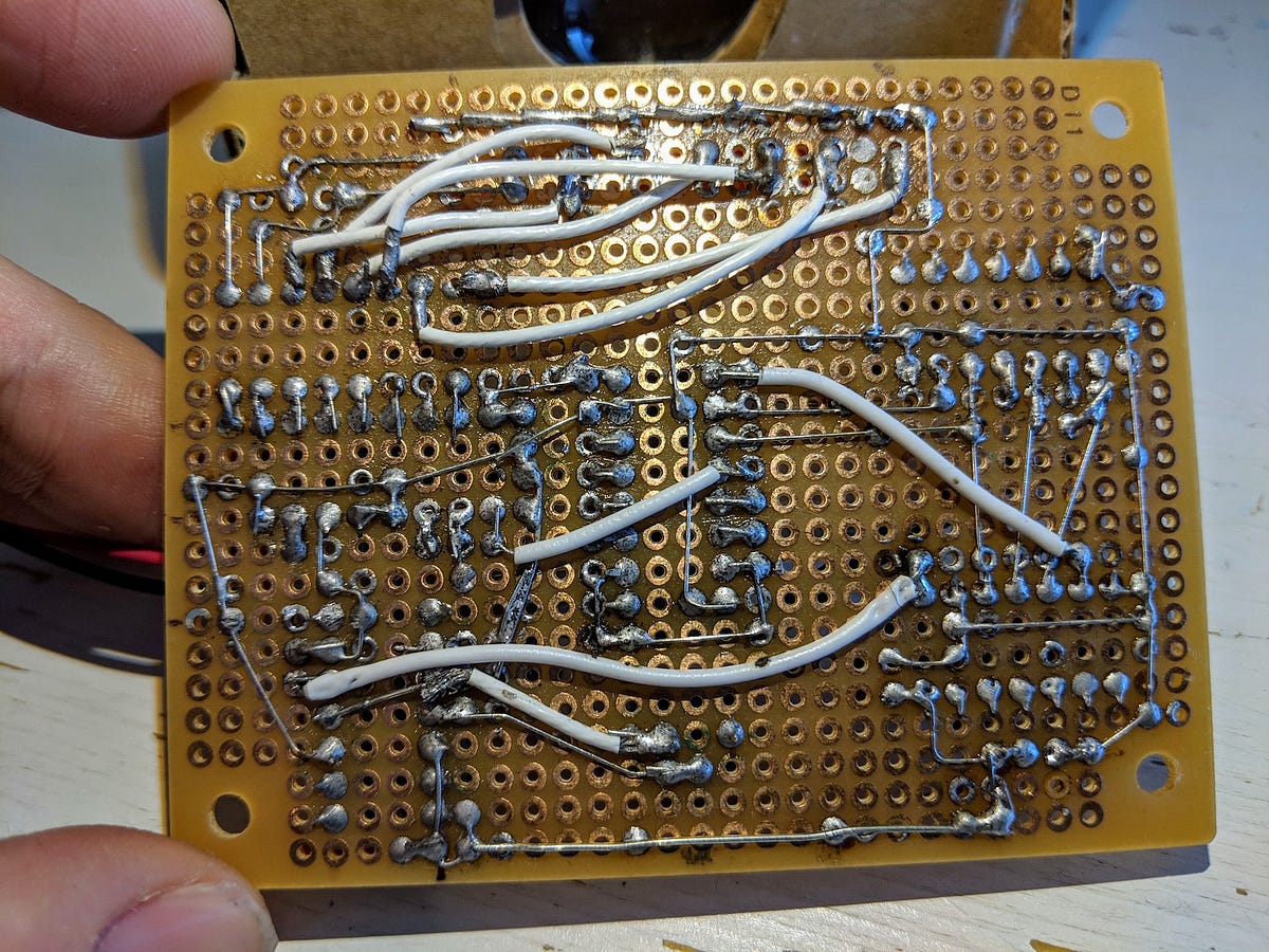 Knight Rider LEDs Part 2 (Protoboard) | by Erik van Zijst | Medium