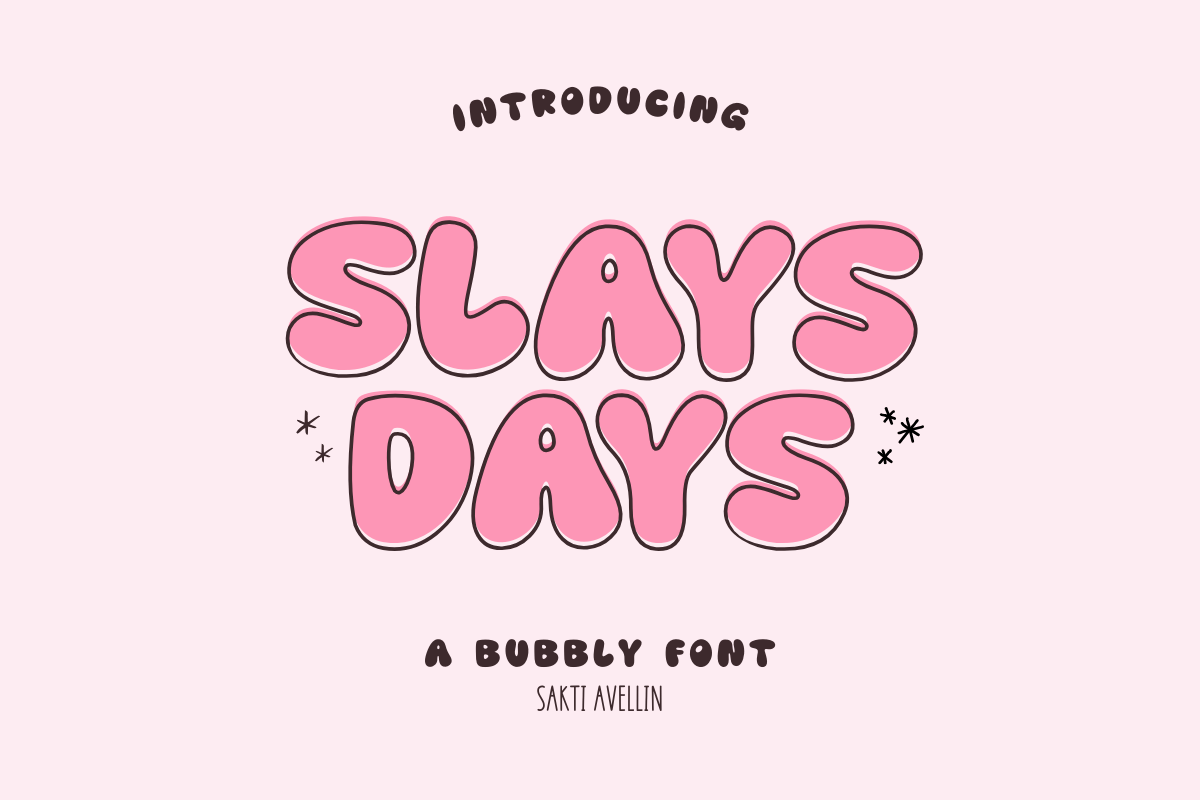 Slays Days Font | by Vividvox | Medium
