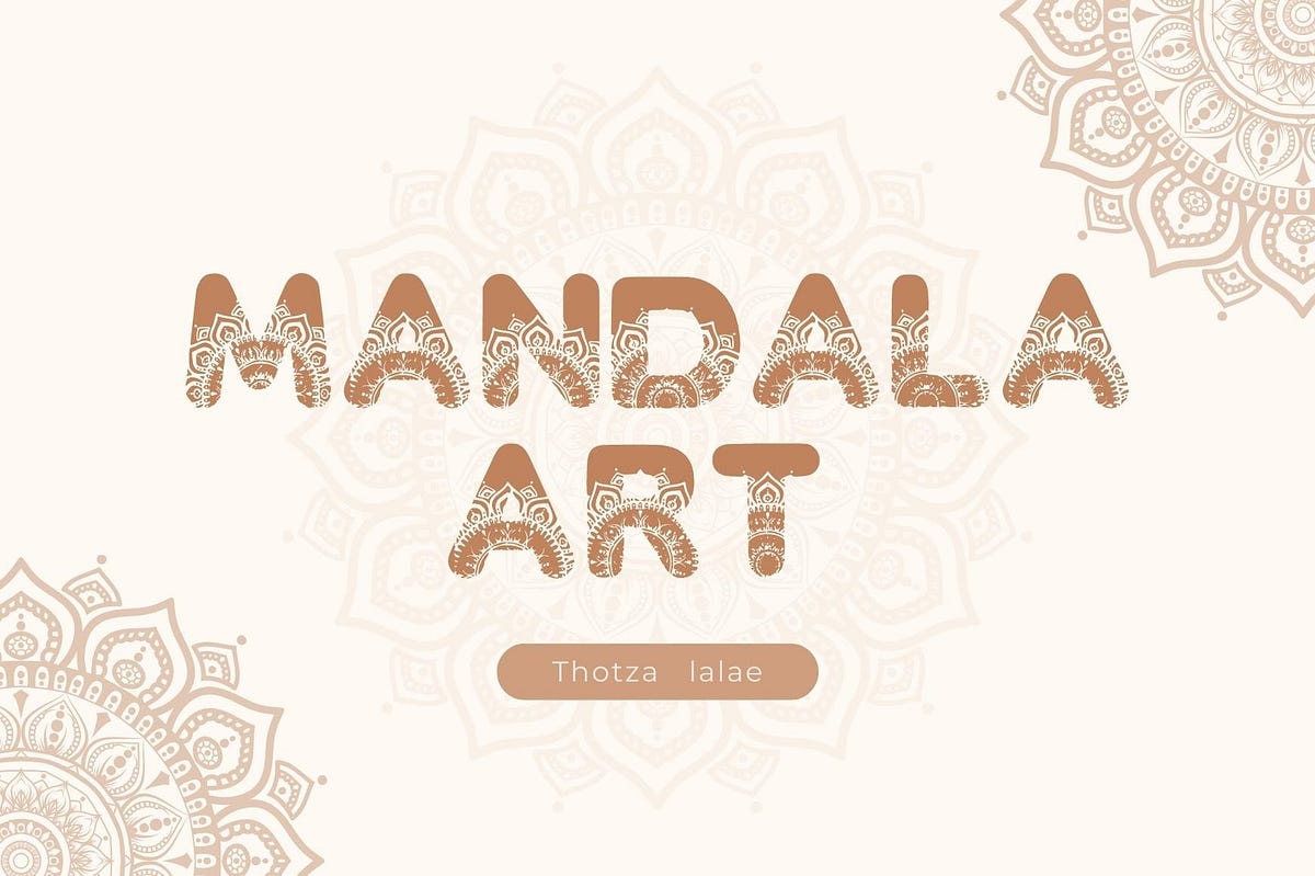 Mandala Art Font - Novanebulae - Medium