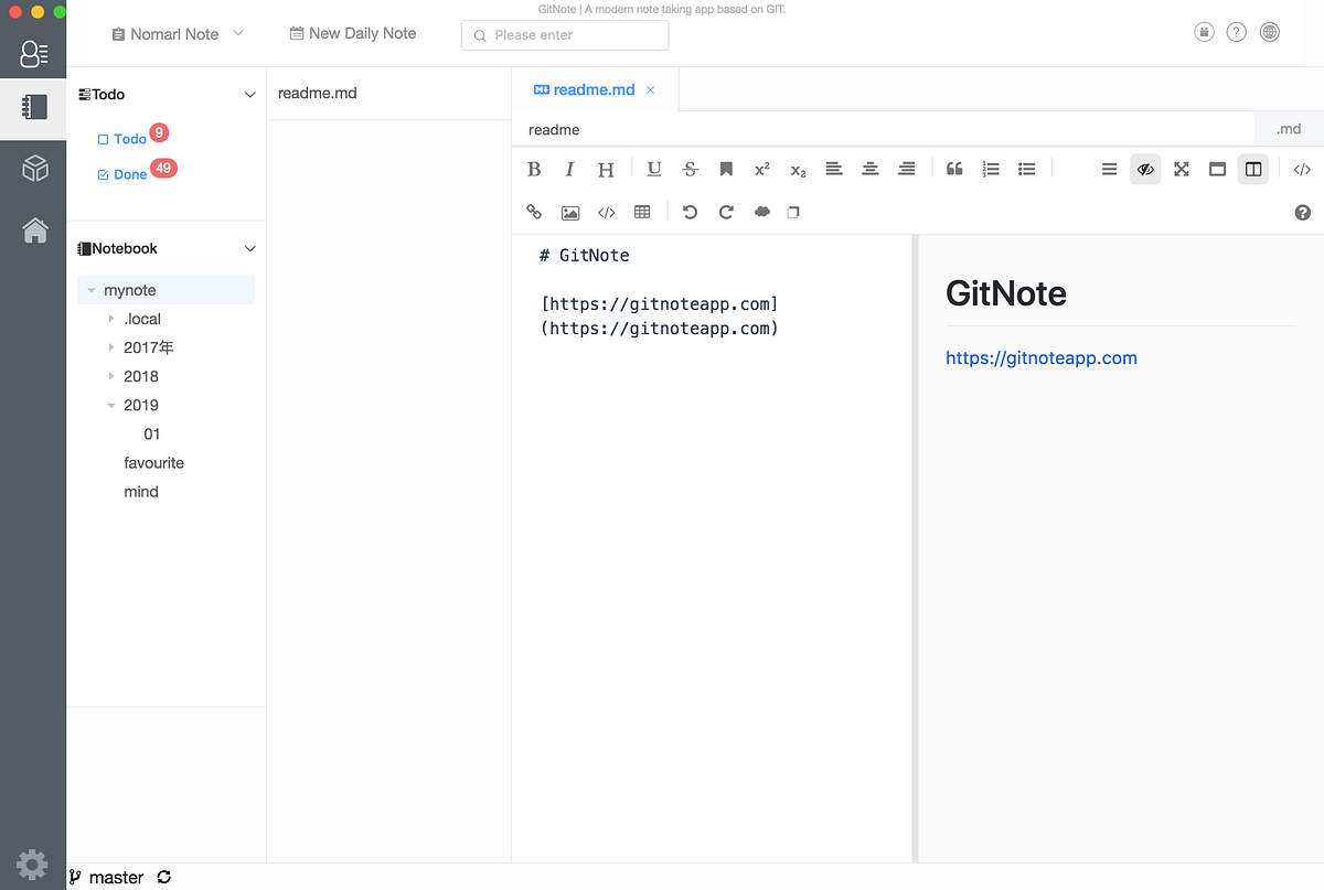 GitNote Git-based cross-platform note taking software | by zhao peng (赵鹏) | Medium