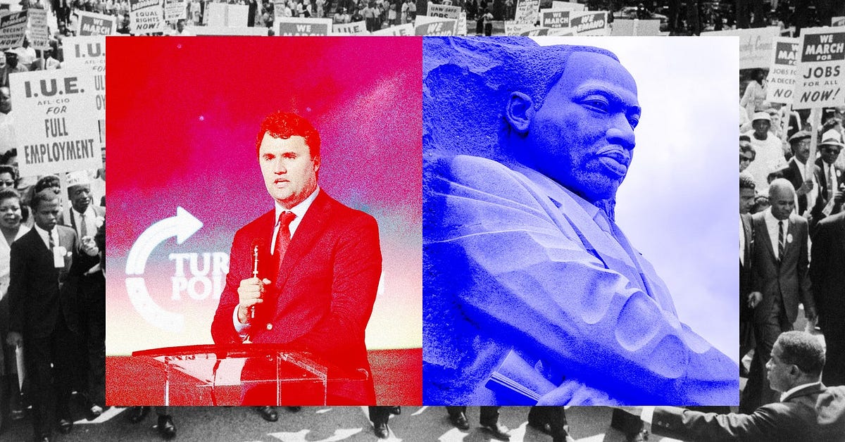 How Charlie Kirk Plans to Discredit Martin Luther King Jr. and the Civil Rights Act | by The ...