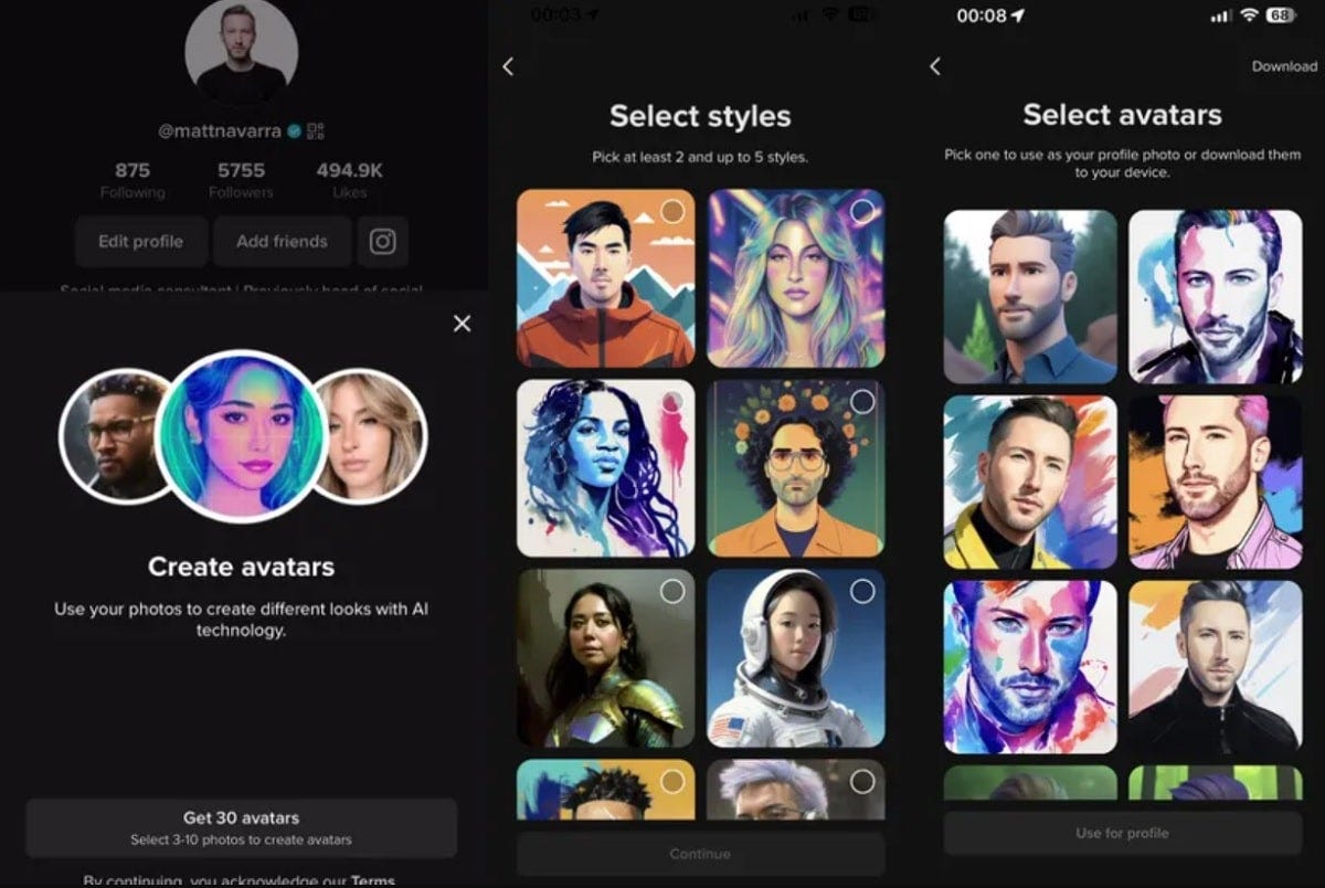 TikTok Tests New Generative AI Profile Images | Medium