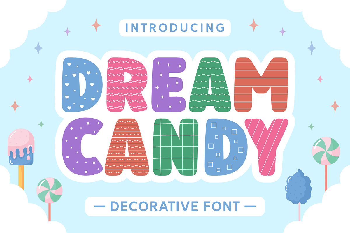 Dream Candy Font - Neonnebula - Medium