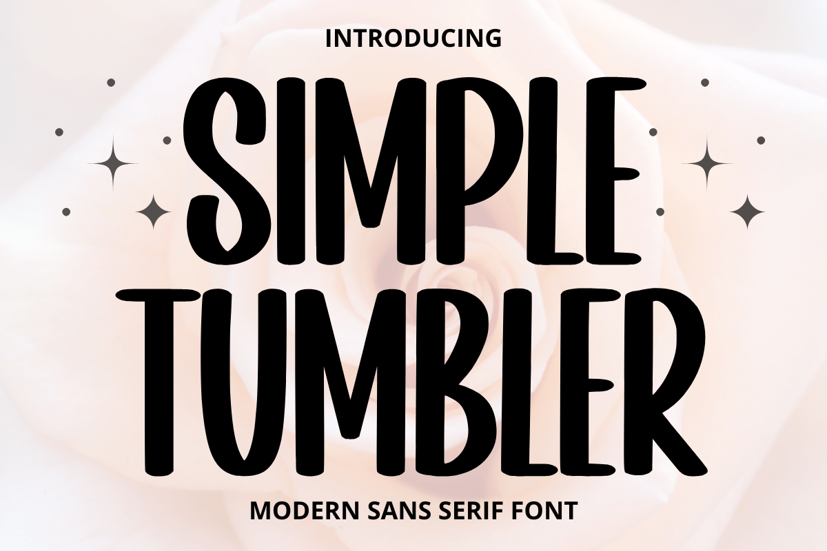 Simple Tumbler Font - Arttechtom - Medium