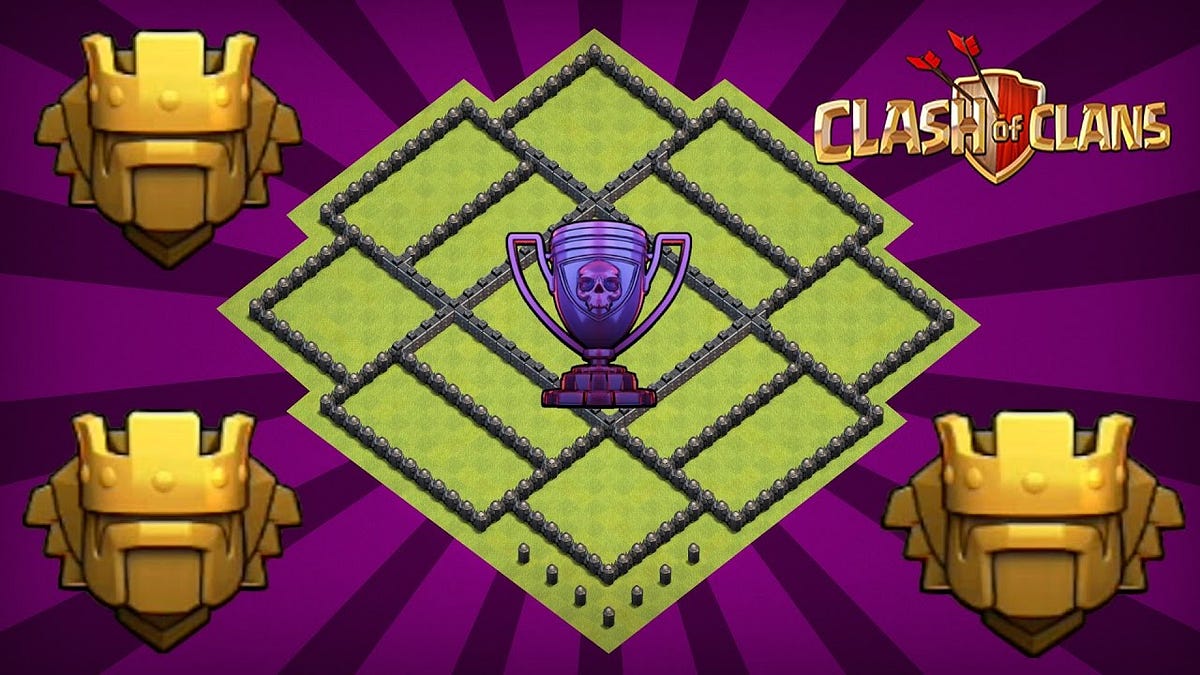Clash of Clans TH9 Trophy Base (ANTI 2 STAR) 2017 + BOMB TOWER ...