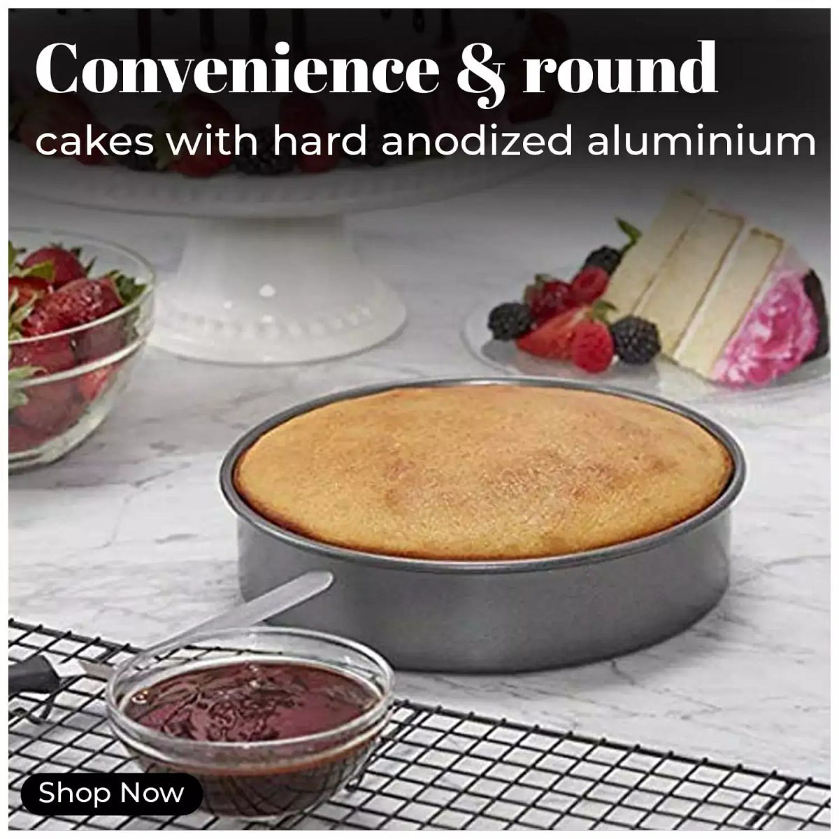 Convenience & round cakes with hard anodized aluminium | by ...