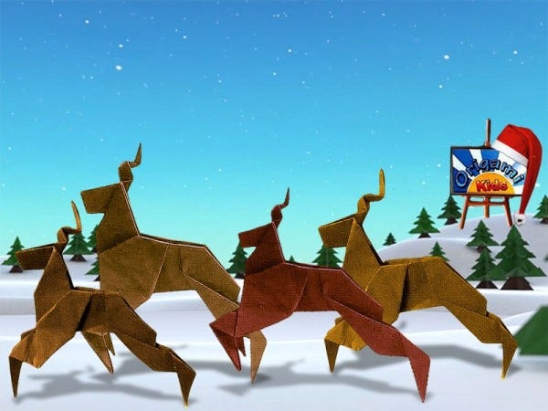 Origami Reindeer by Taiko Niwa | by Carmen Snider | Medium