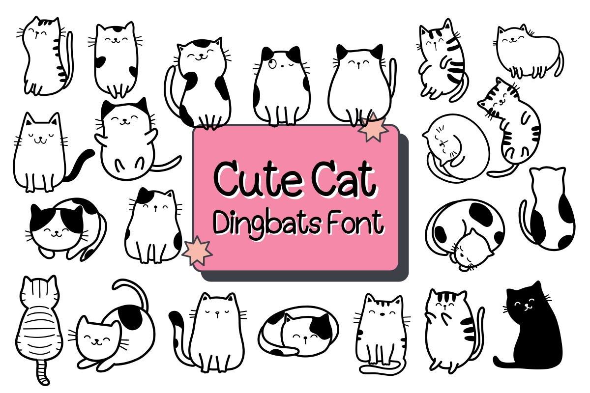 Cute Cat Font OTF | by Lilylabyrinthine | Medium