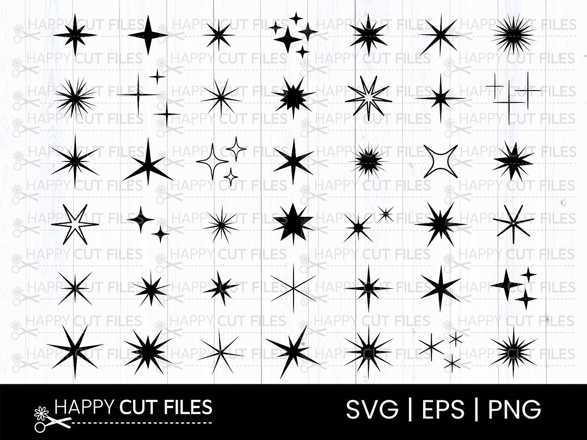 Stars Svg Bundle Sparkle Star Clipart Free Graphic | by Isabellaink | Apr, 2024 | Medium
