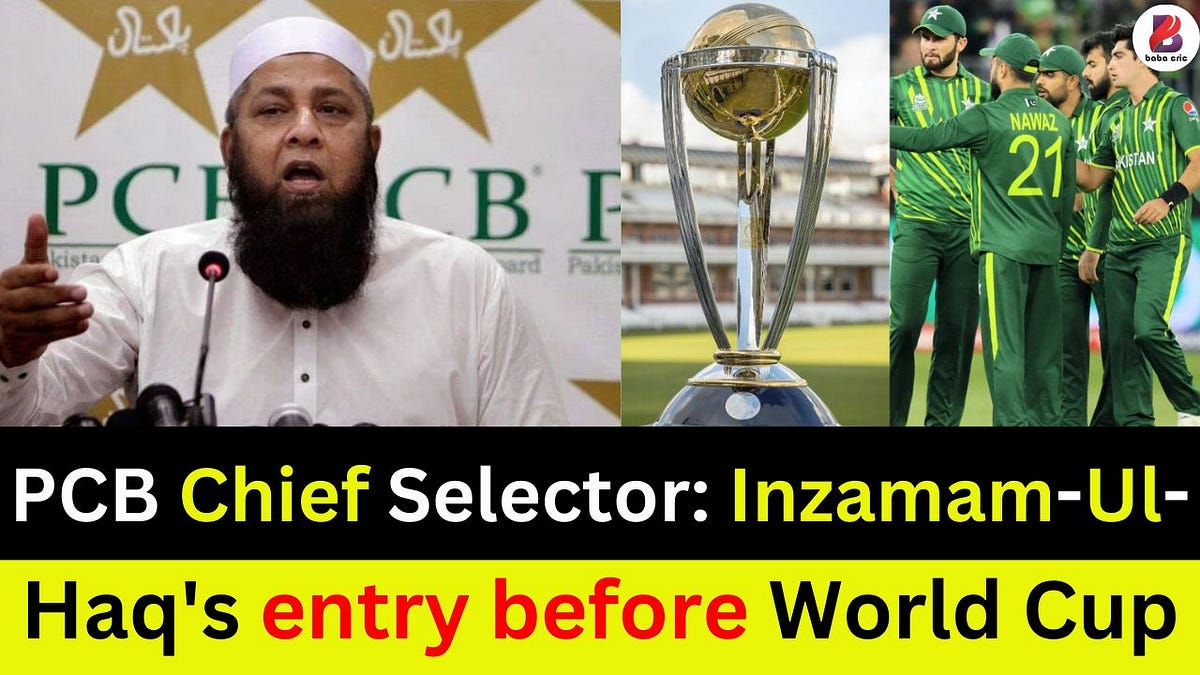 PCB Chief Selector: Inzamam-ul-haq’s entry to be held in PCB before World Cup | by Baba Cric ...