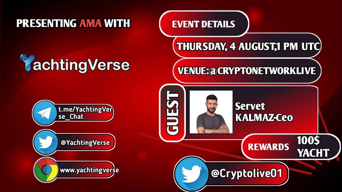 AMA ÖZETİ: CRYPTO NETWORK【X】YACHTINGVERSE | by YachtingVerseTR | Medium