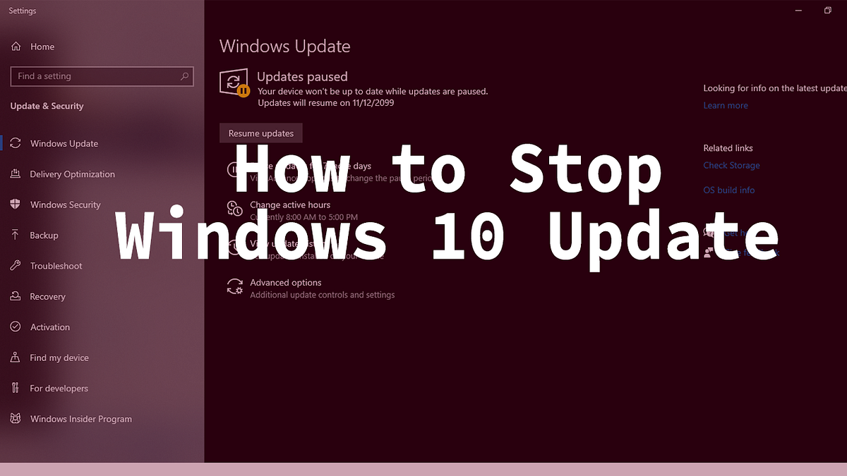 How to Stop Windows 10 Updates | by Shah Jahan | Medium