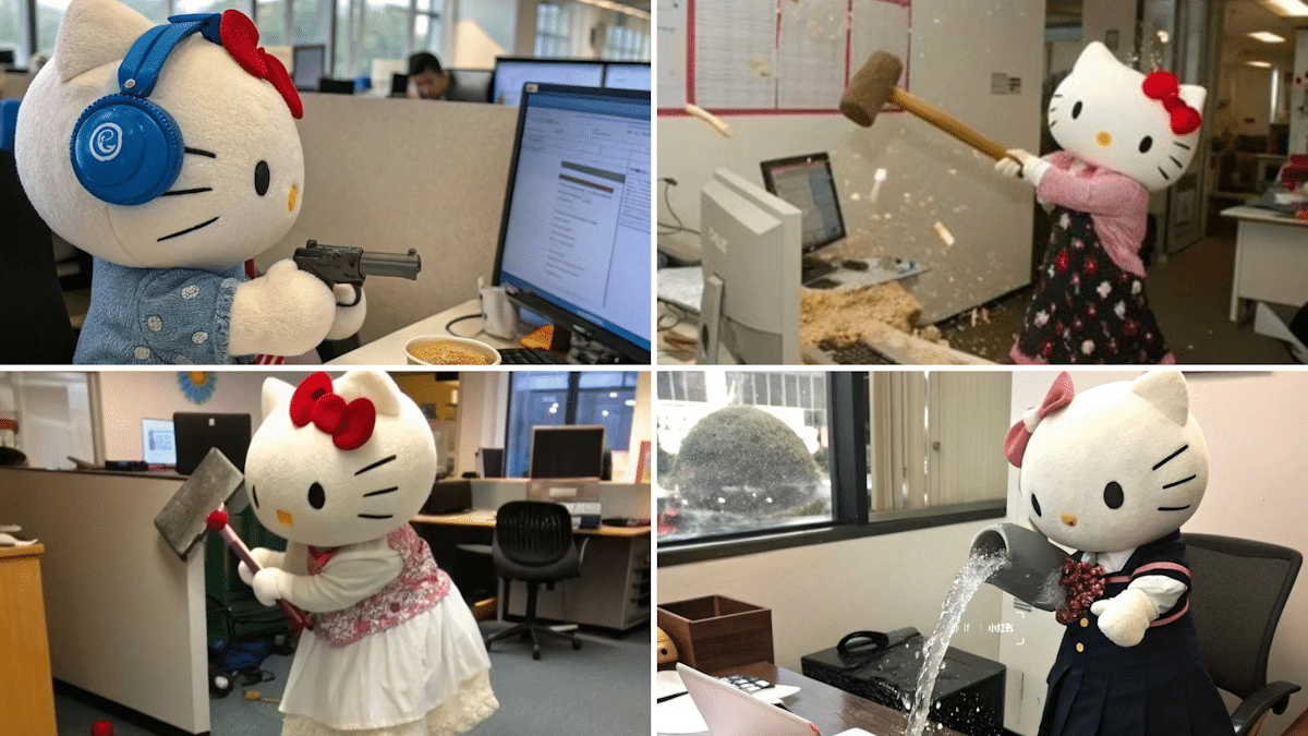 “Untamed Kitty”: Misbehaving Hello Kitty Meme Spreads from China to ...