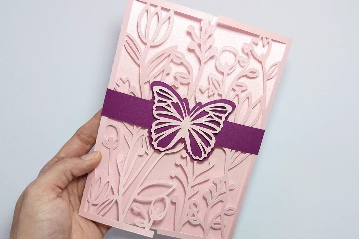 Floral Card (Cards and invites 3D SVG Crafts) | by Izukumi | Medium