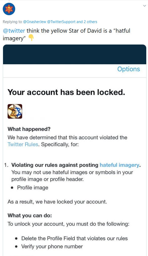 Twitter Paints the Star of David to be Hateful Imagery | by Fierce ...