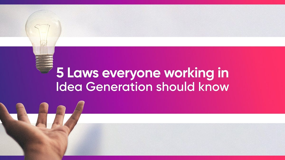 What are 5 laws of design and marketing idea generation? | by Alfred ...