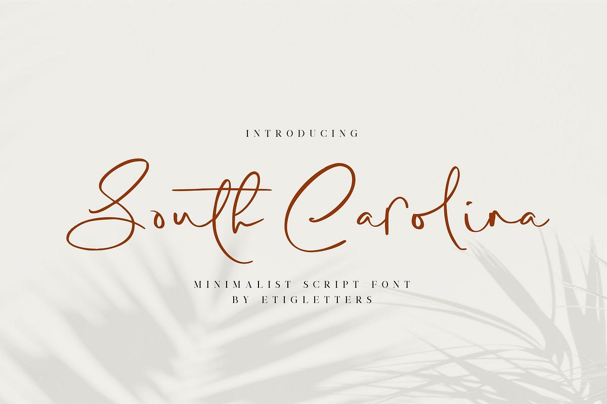 South Carolina Font - Avaastral - Medium