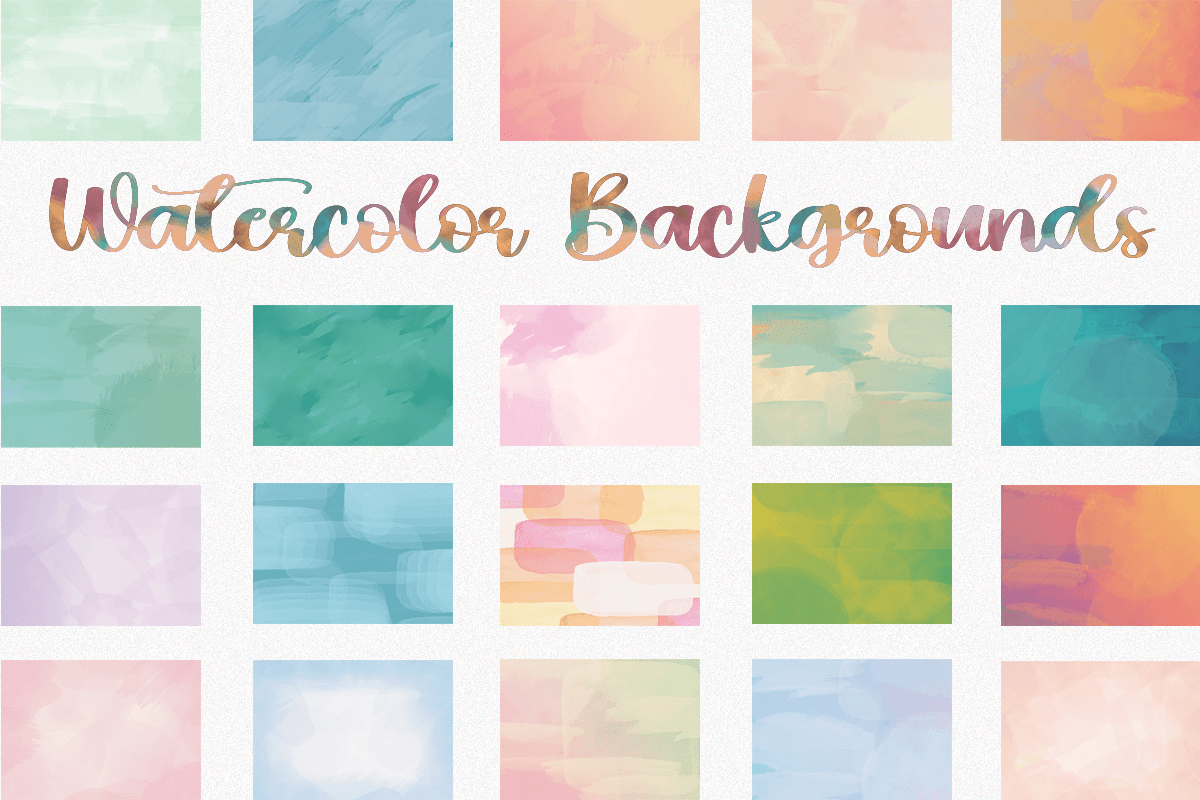 Watercolor Backgrounds Set - Codecrafter - Medium