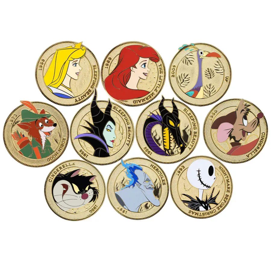 Disney Coin Series Wave 1 Pins at Pink a la Mode | by Disney ...