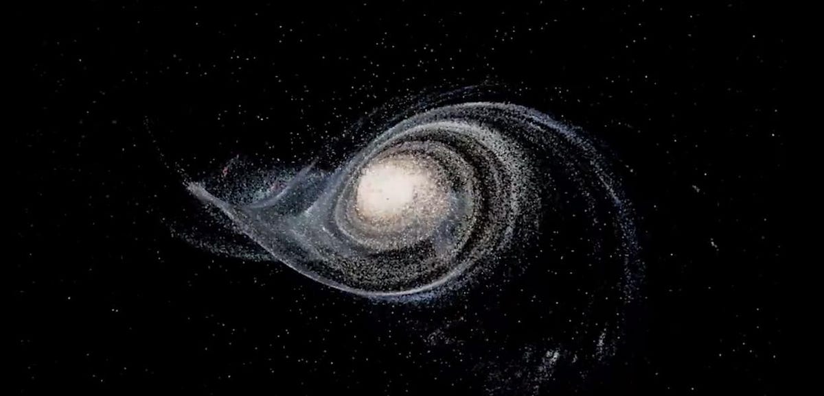 Andromeda Galaxy Collision Simulation