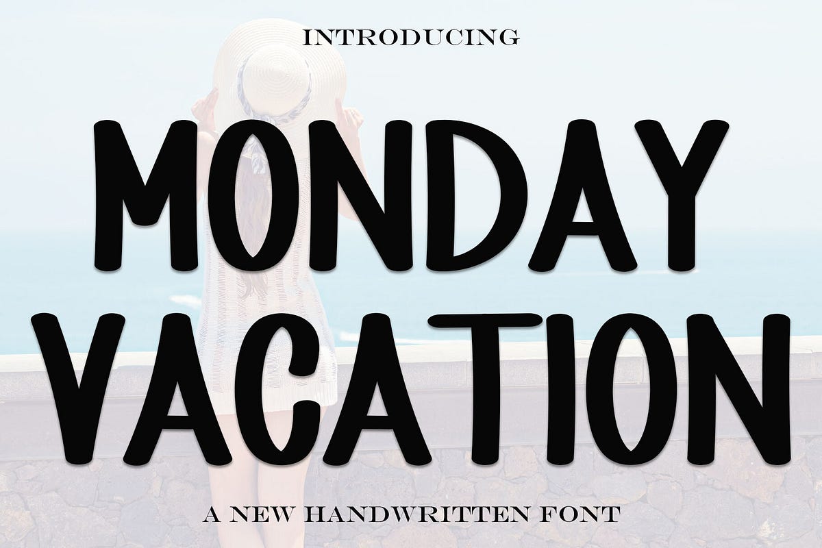 Monday Vacation Font Free - Emmaethereal - Medium